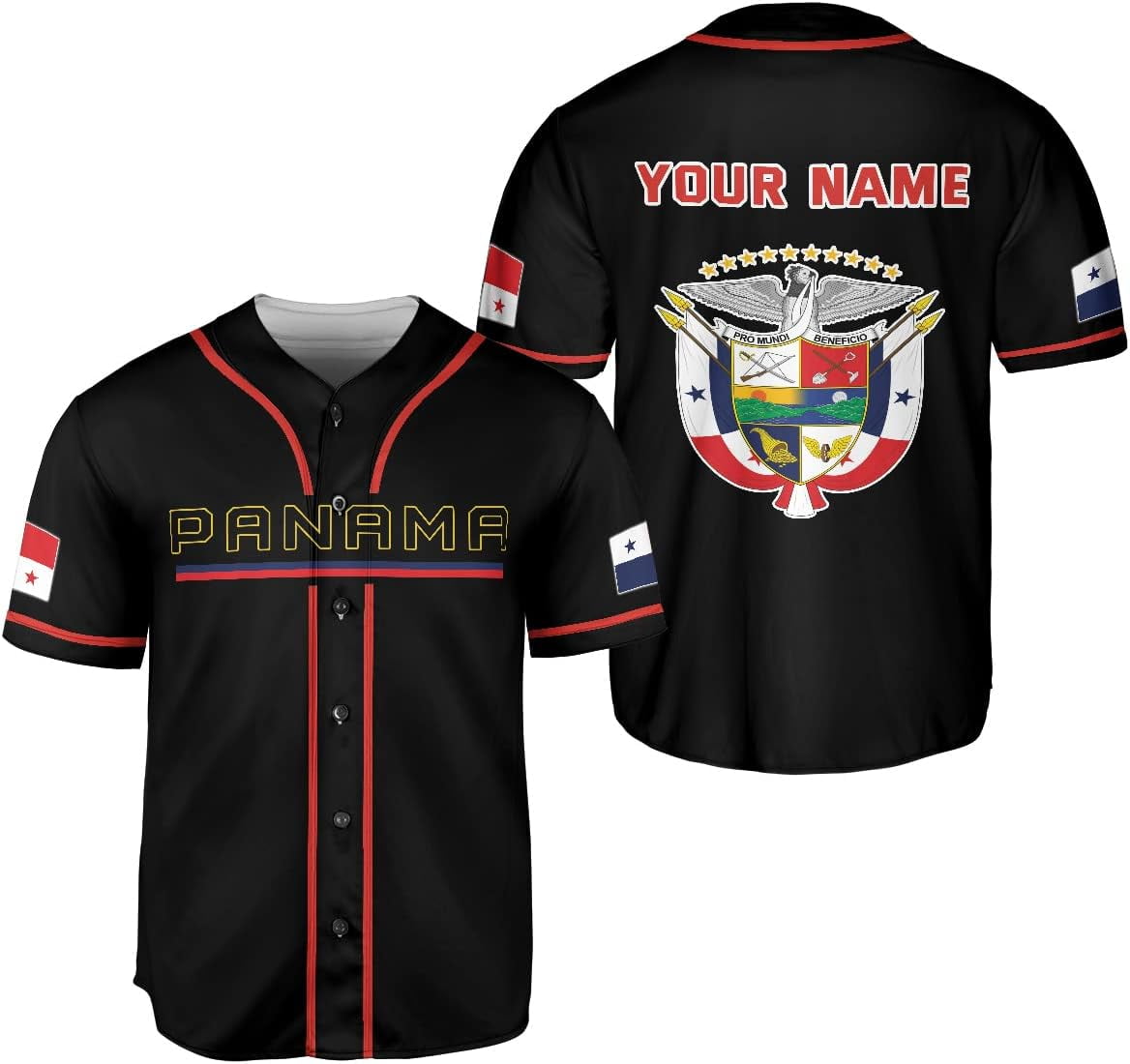Personalized Panama Baseball Jersey Camisa Shirt, Panamanian Flag ...