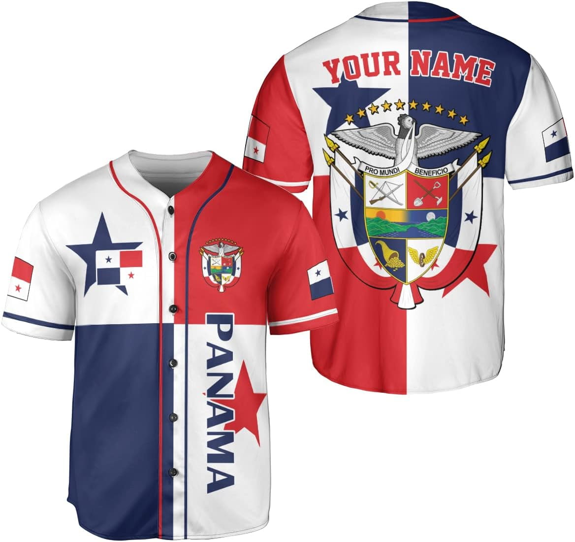 Personalized Panama Baseball Jersey Panama Camisa Shirt Panamanian Flag ...