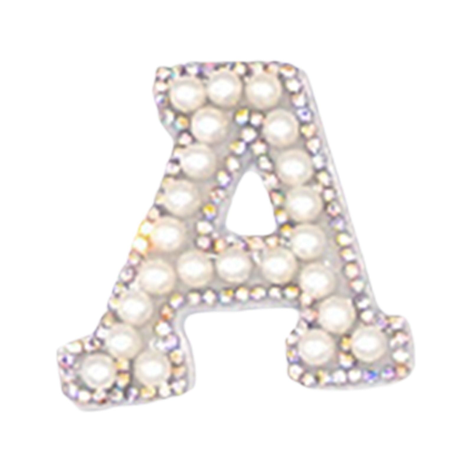 Personalized Pearl Letter Patch Alphabet Patch Customized Letters Patch ...