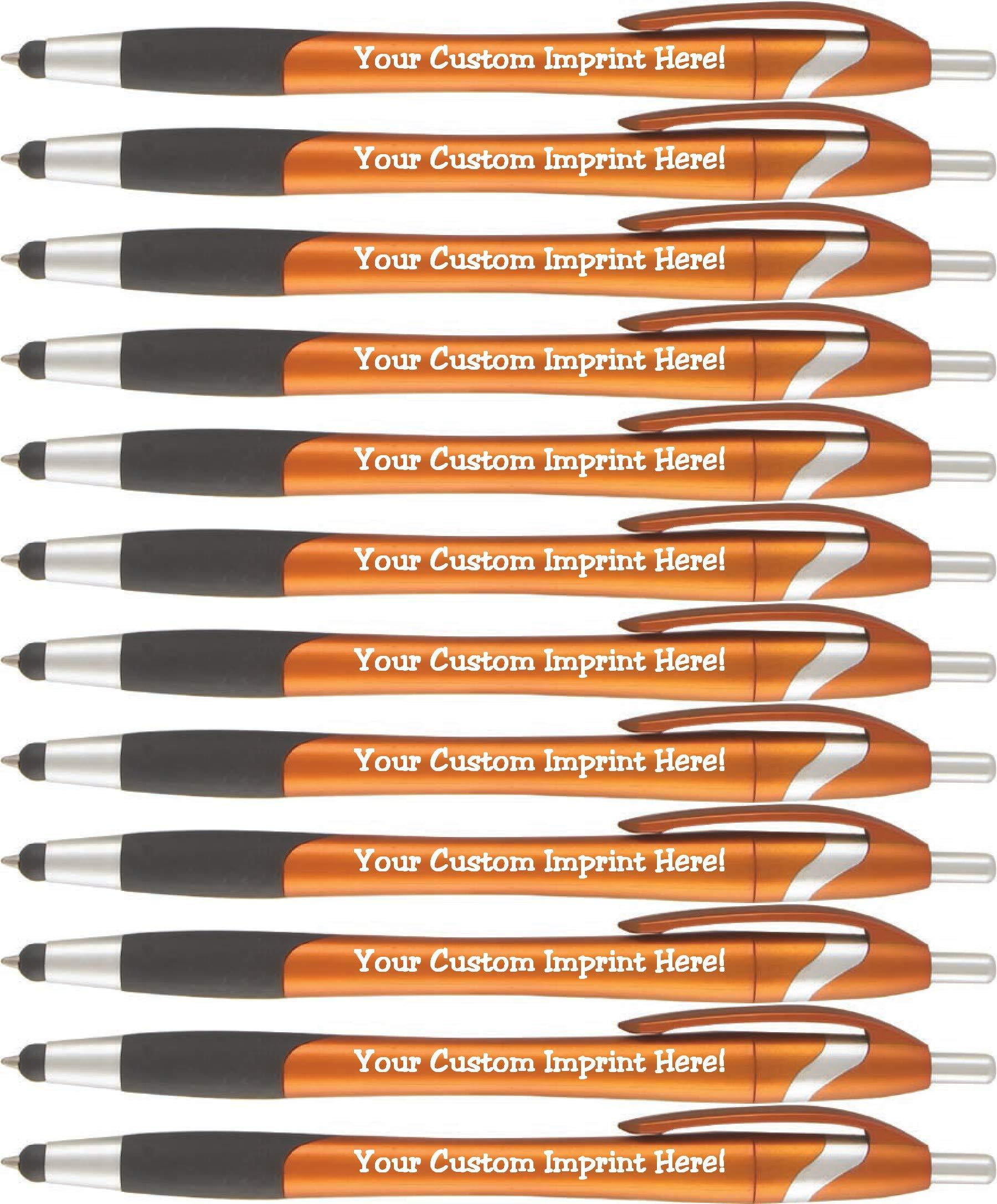 Personalized Pen w Stylus - The Glide Click action Custom - Black ...