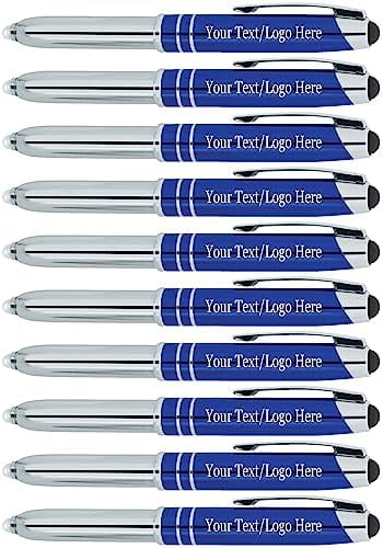 Personalized Pens with Your Custom Text or Logo- Bulk 50 Pack- for Marketing, Parties, and ...