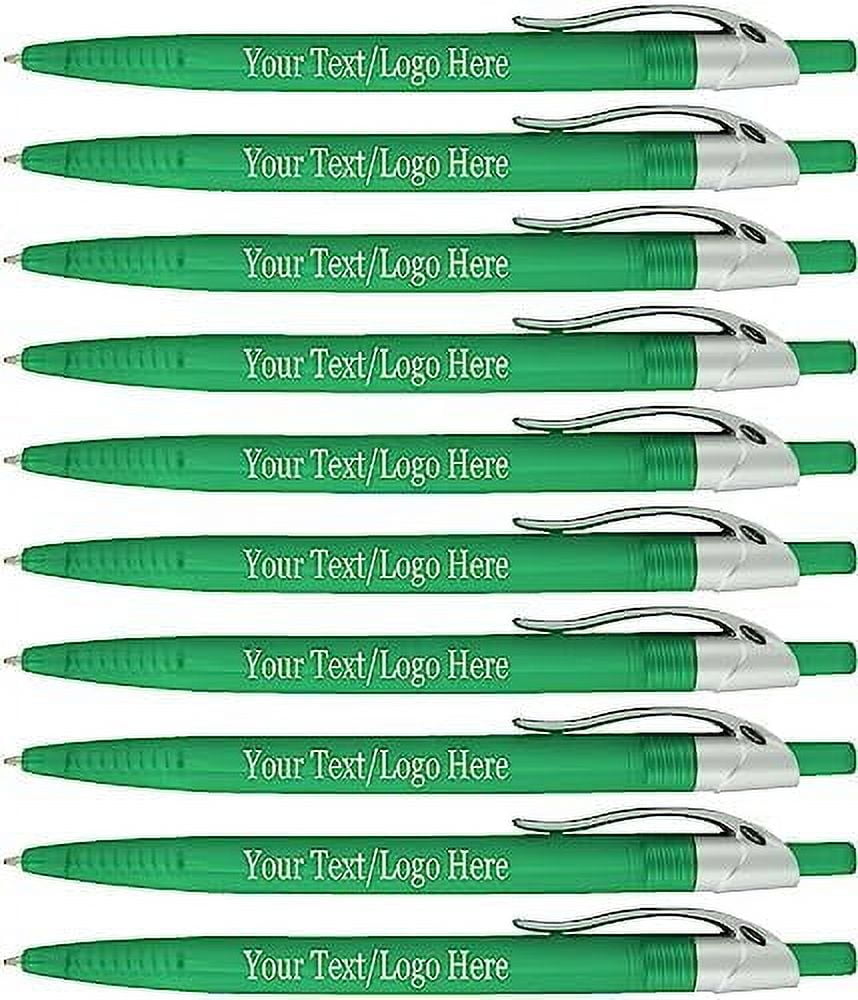 Personalized Pens With Custom Text - 500 Pack, Translucent Barrel ...