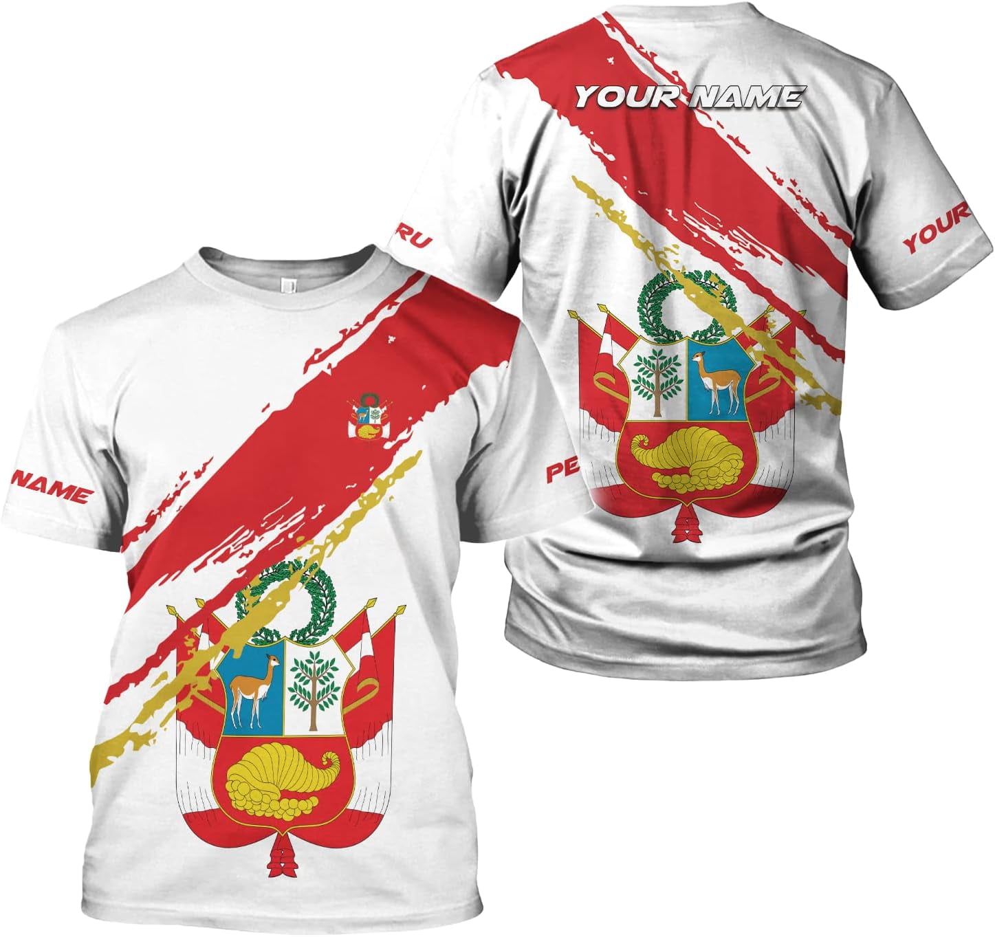 Personalized Peru Shirts for Men,Peru Mens Shirt, Peru Flag Shirt ...