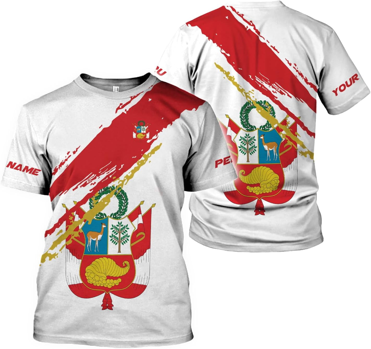 Personalized Peru Shirts for Men,Peru Mens Shirt, Peru Flag Shirt ...