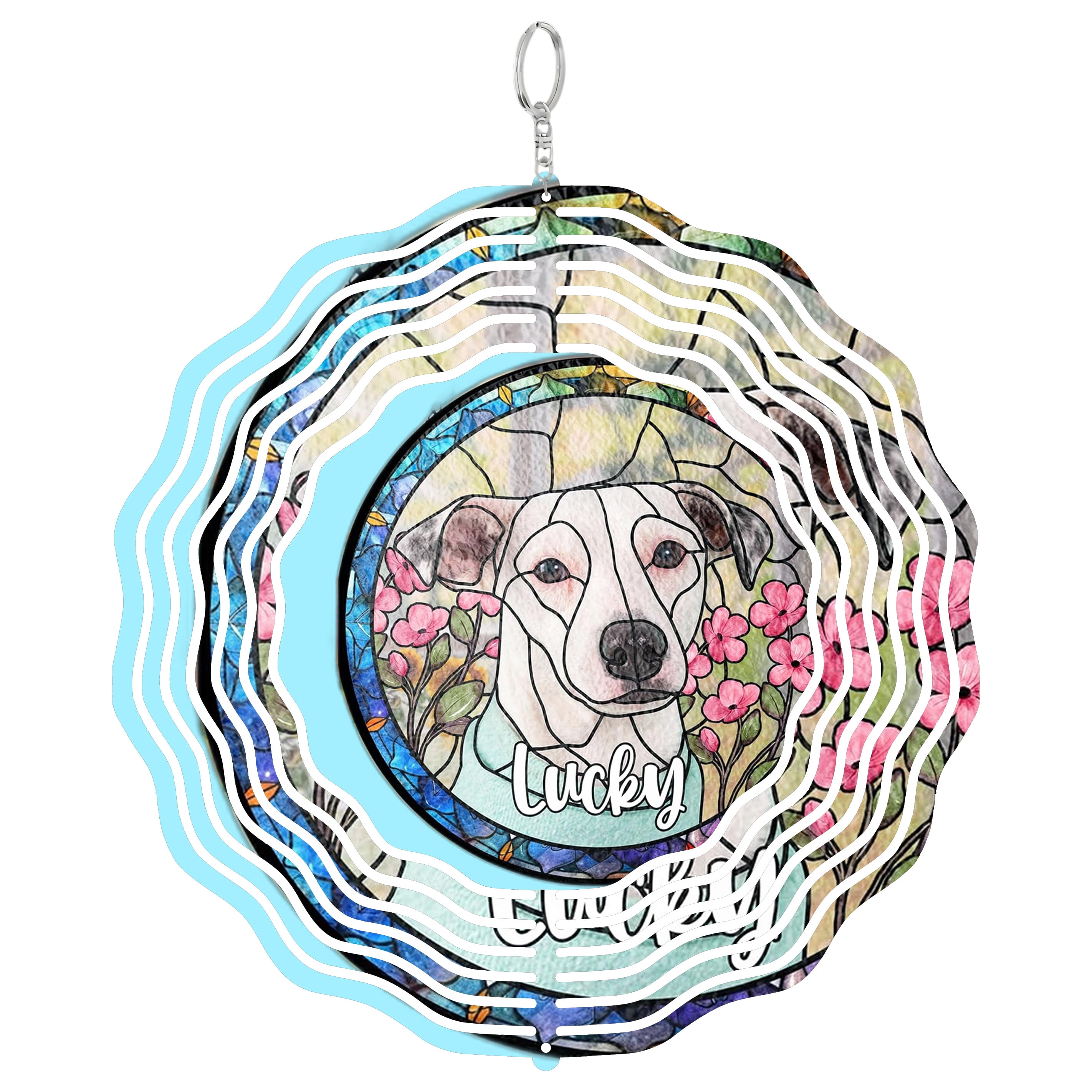 Personalized Pet Remembrance 3D Wind Spinner, Custom Photo Ornament ...