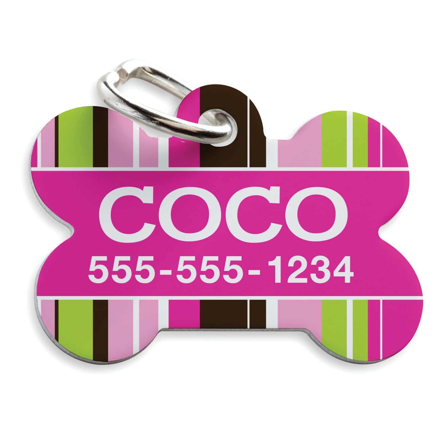 Personalized Pet Tag, Stripes Female - Walmart.com