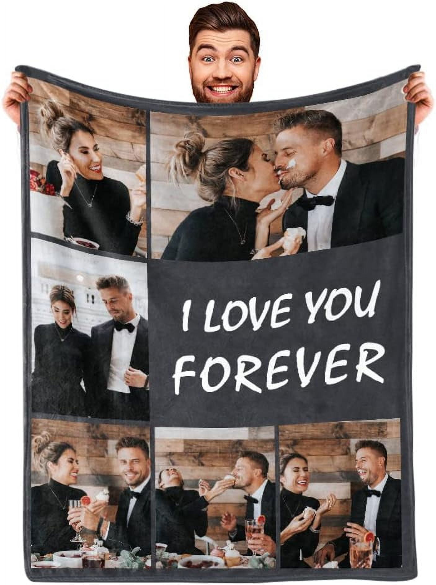 Personalized Photo Blankets for Girlfriend Boyfriend Blanket Gifts ...