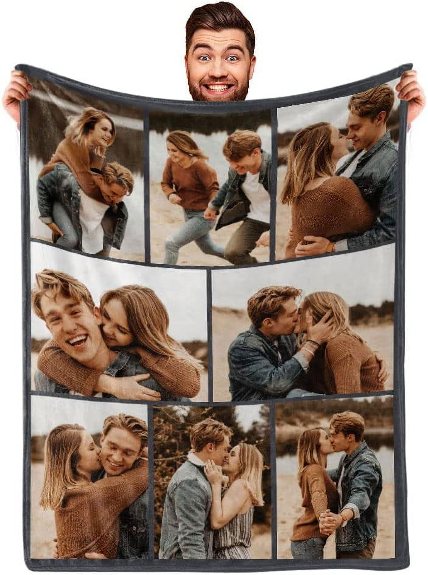 Personalized Photo Blankets for Girlfriend Boyfriend Blanket Gifts ...