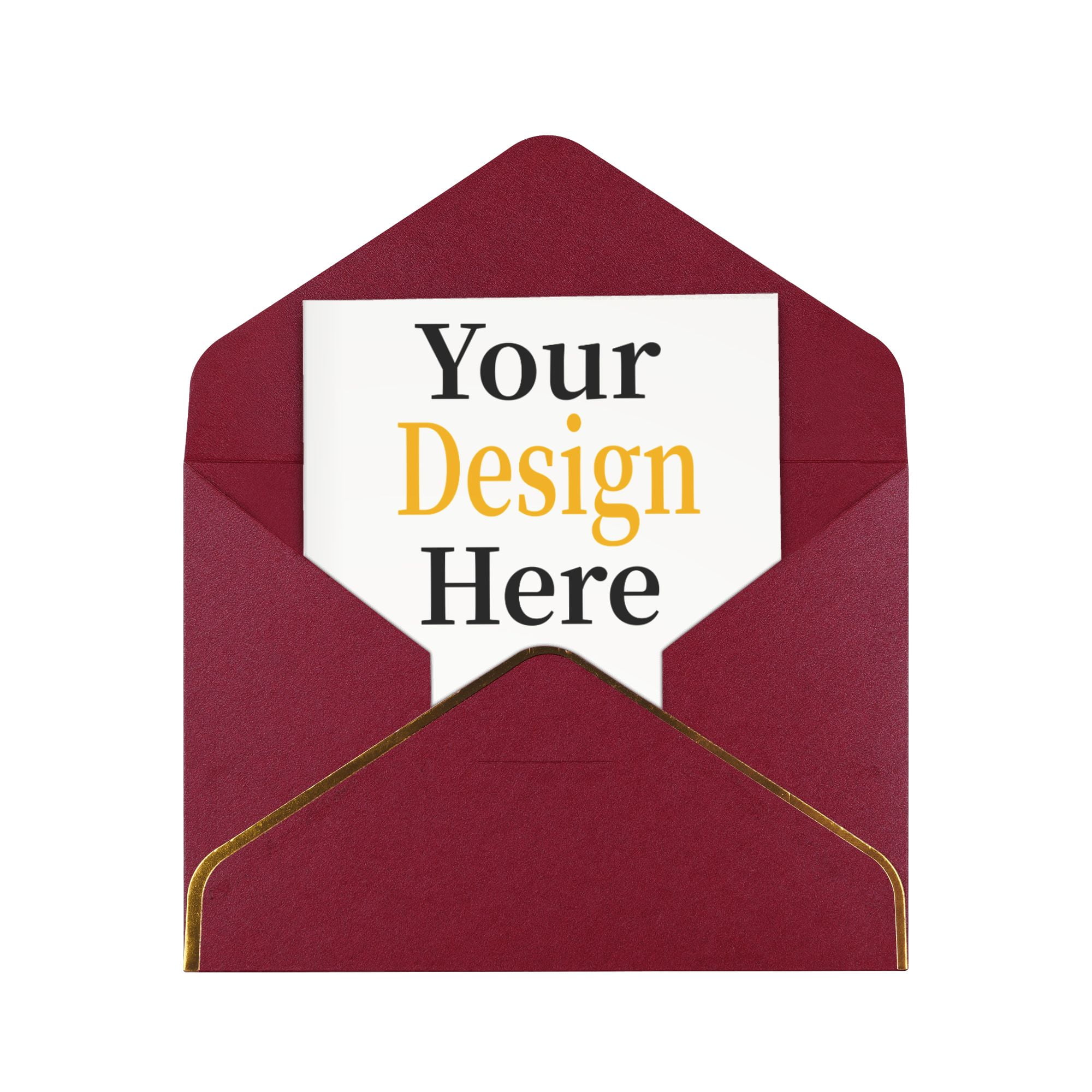Personalized Photo Greeting Card with Envelope - Custom Greeting Card ...