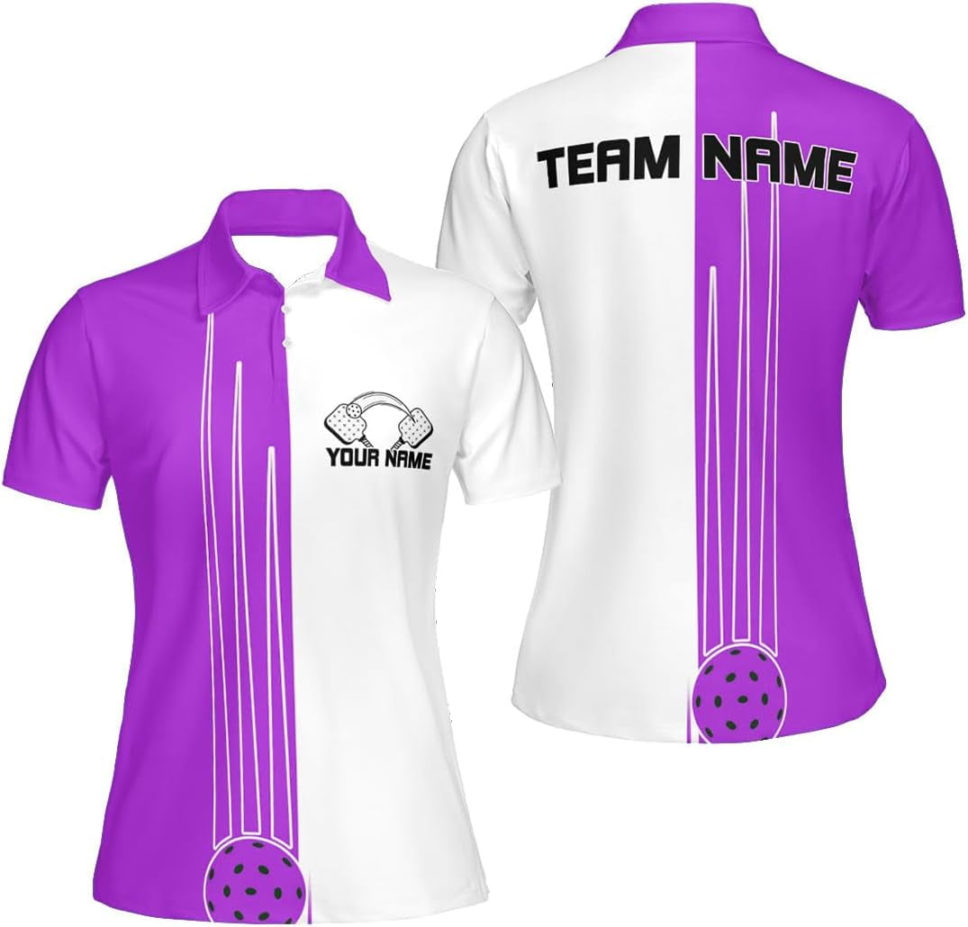 Personalized Pickleball Polo Shirts for Women, Pickleball Shirt 3D ...