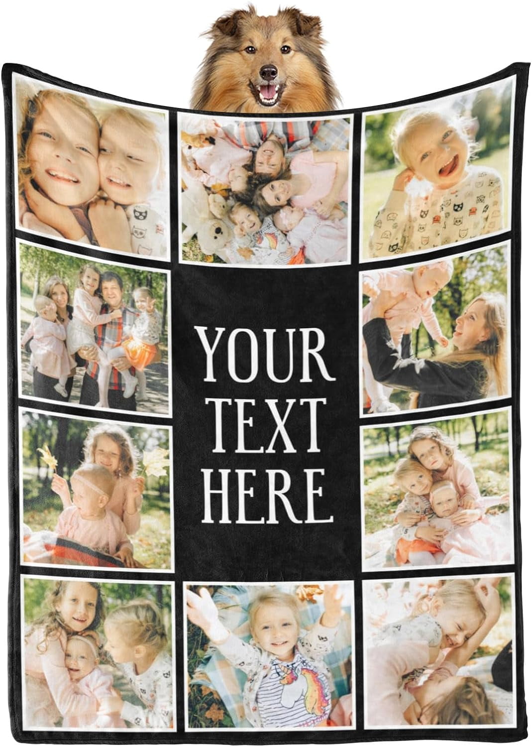 Personalized Picture Blankets with Family is Everything Custom Blanket ...