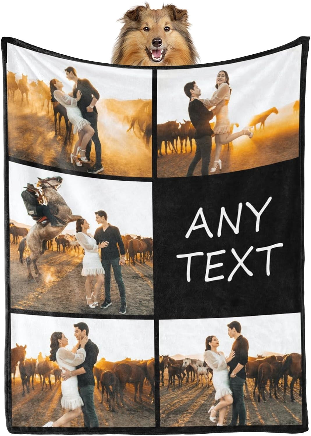 Personalized Picture Blankets with Family is Everything Custom Blanket ...