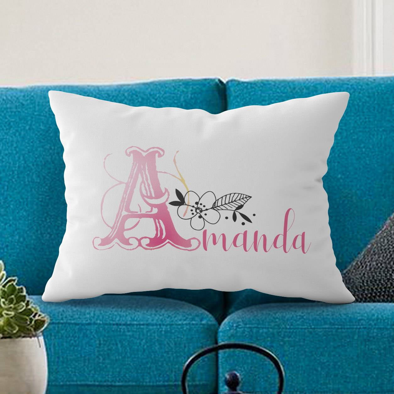 Personalized Pillow Case with Name and Initial - Walmart.com