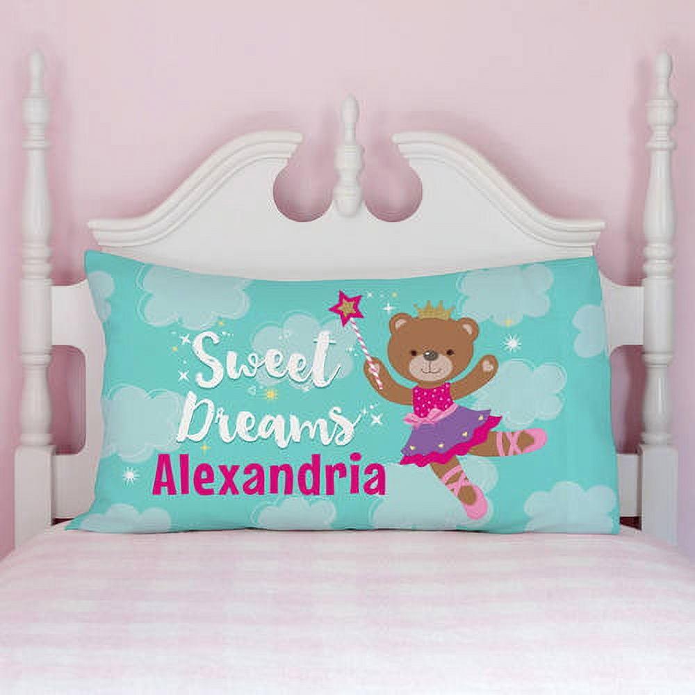 Personalized Pillowcases for Girls Choose from Mermaid, Ballet Bear or ...