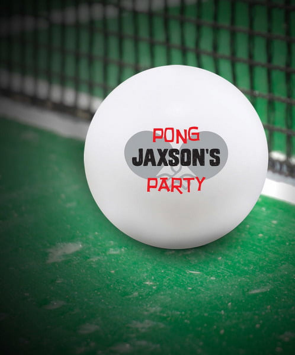 Hampton Tech Personalized Printed Seamless Ping Pong Balls Set of 6 ...