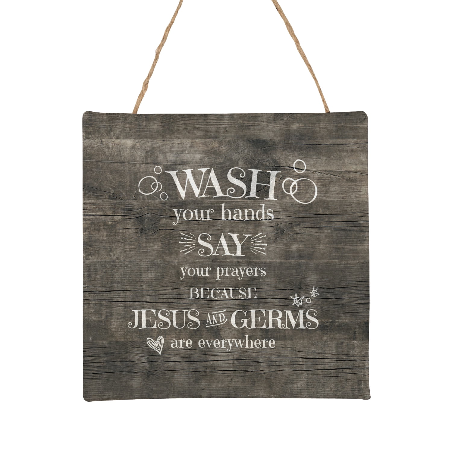 Personalized Planet Jesus and Germs Wall Art - Inspirational Home Decor ...