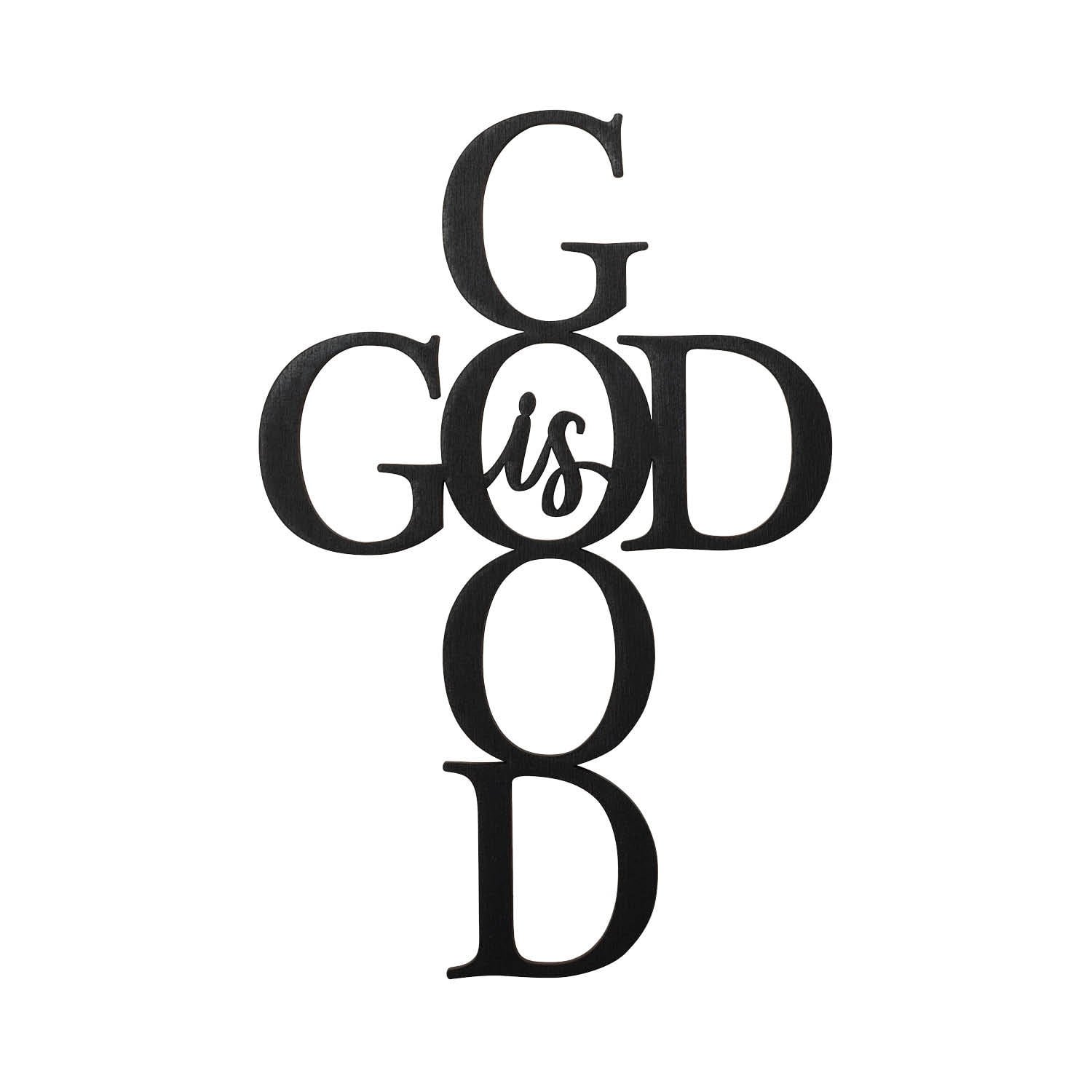 Personalized Planet God is Good Black Wood Wall Art Plaque for Home ...