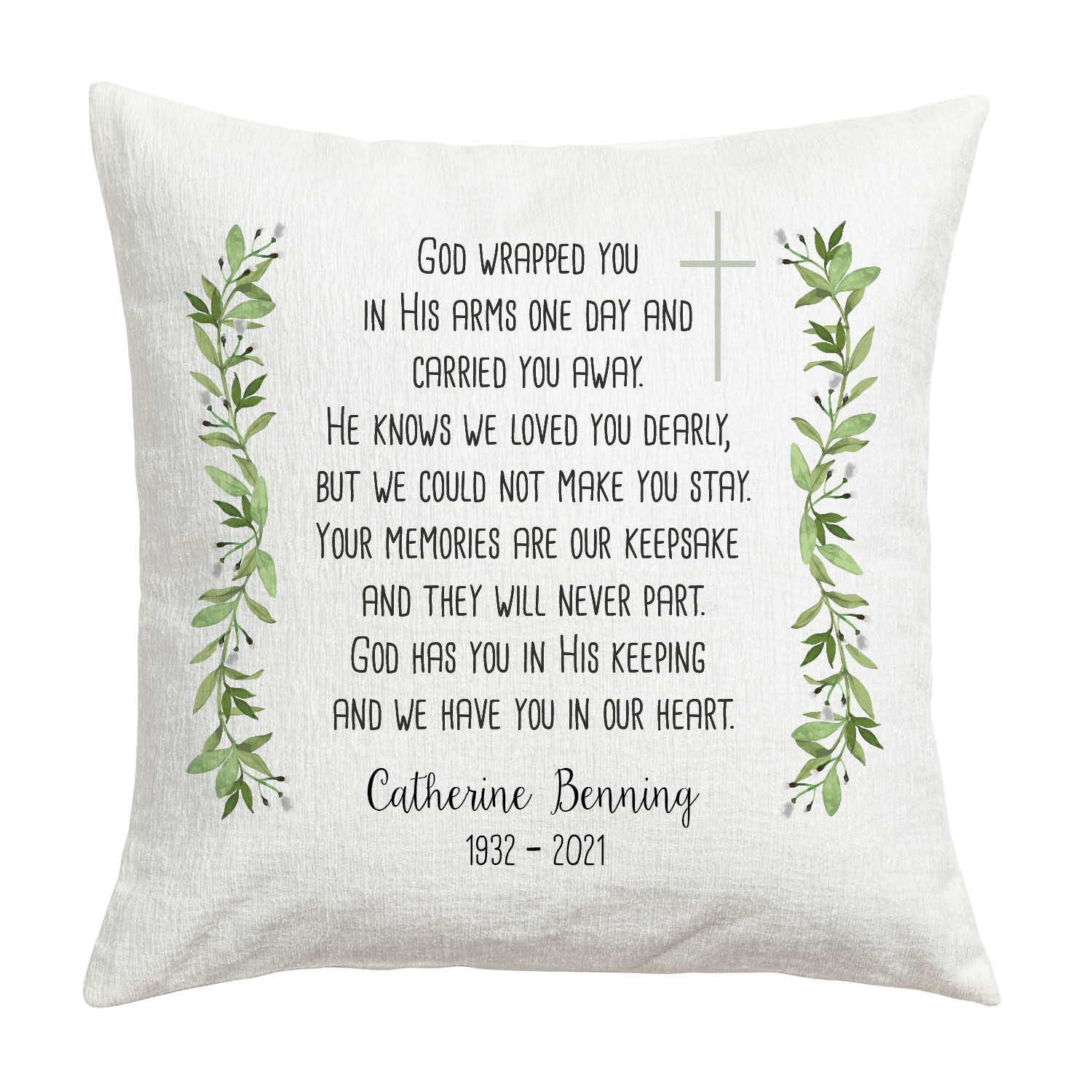 Personalized Planet Memorial Keepsake Pillow with Custom Name and Dates ...