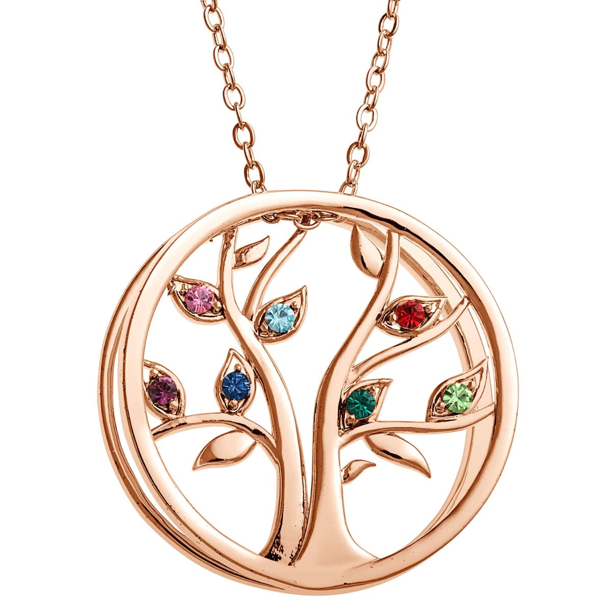 Personalized Planet Rhodium, Gold or Rose Gold Plated 3D Family Tree ...