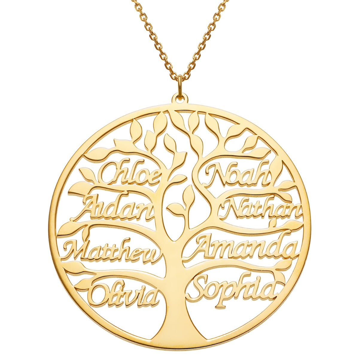 Personalized Planet Rhodium, Gold or Rose Gold Plated Name Family Tree ... Personalized Planet Rhodium, Gold or Rose Gold Plated Name Family Tree ...