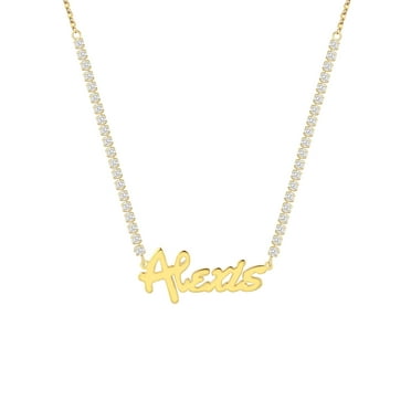 Personalized Planet Script Name Paperclip Chain Necklace ,Women's ...