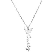 Personalized Planet Fancy Script Name Necklace ,Women's - Walmart.com