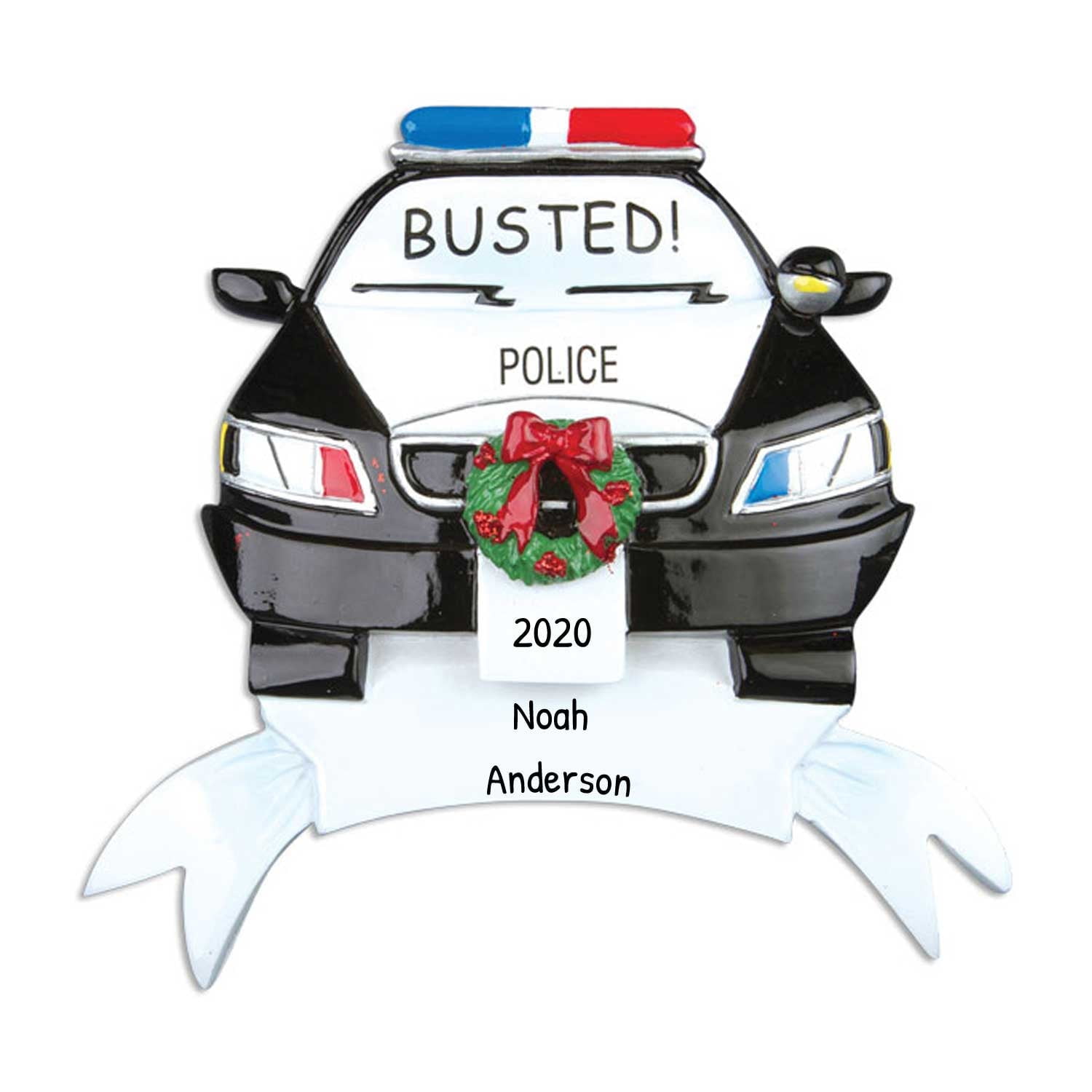 Personalized Police Christmas Ornament - Police Car Ornament for ...