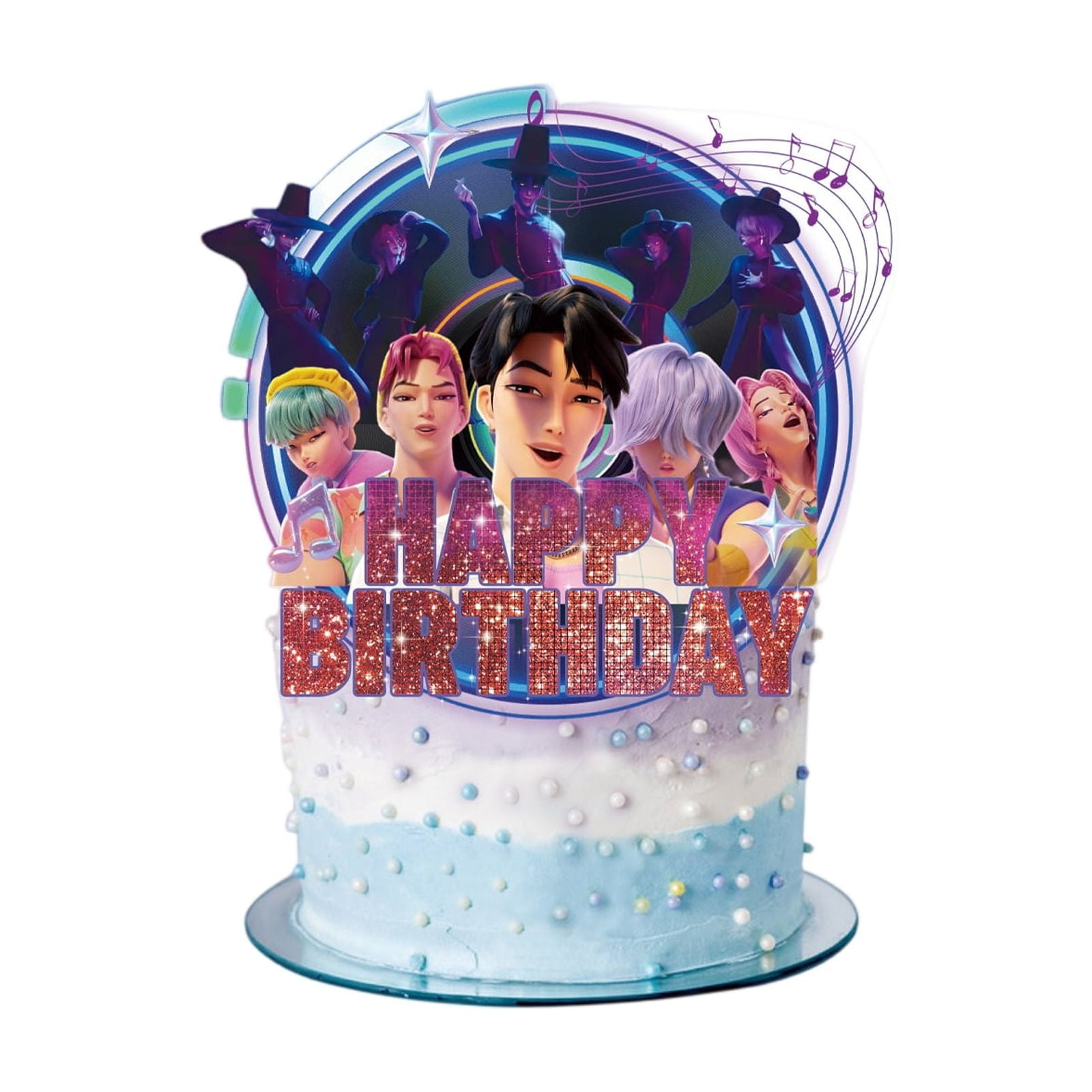 Personalized Pop Stars Hunters Birthday Decorations - Birthday Theme ...