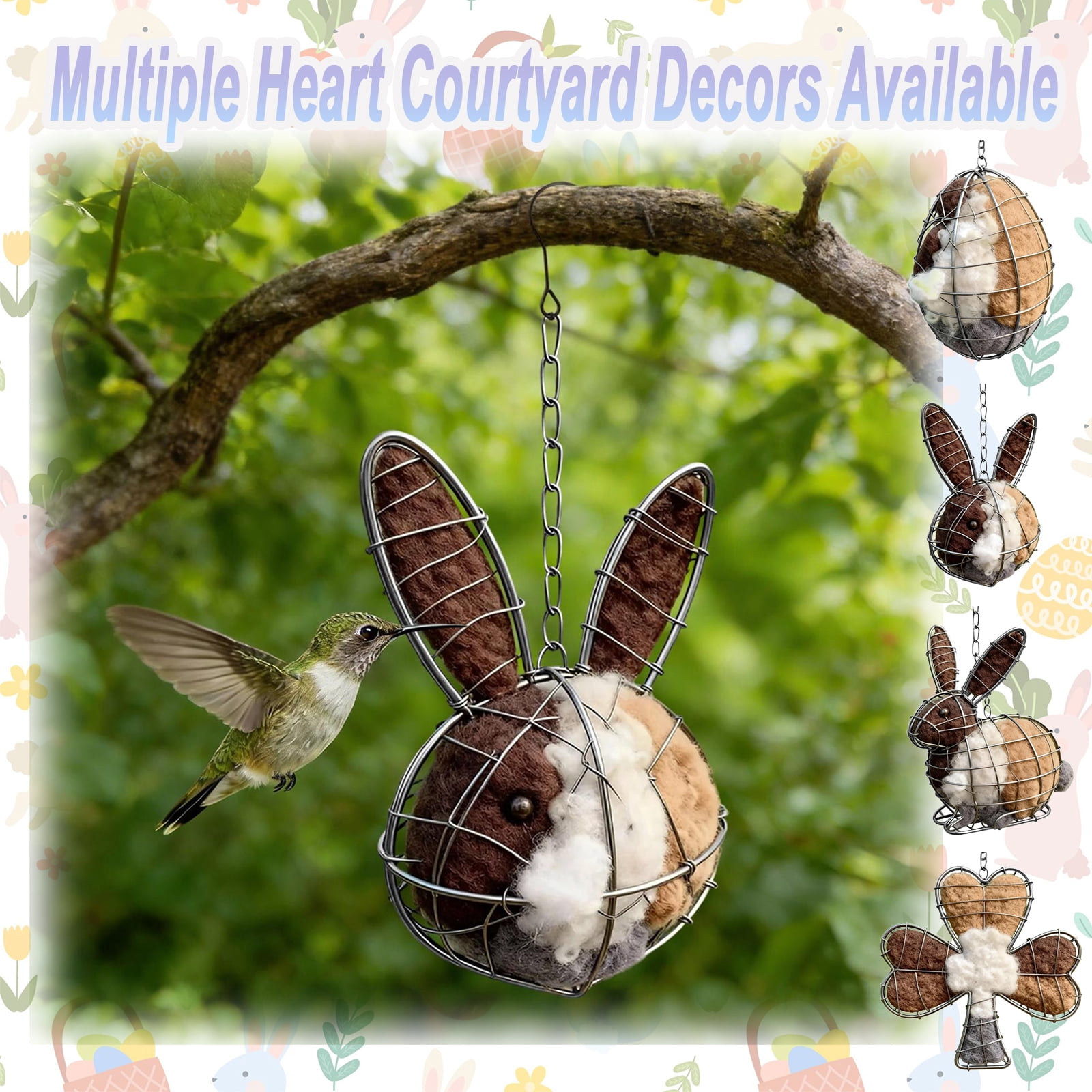 Personalized Practical Heart Bird Nesting Material Holder, Handmade ...