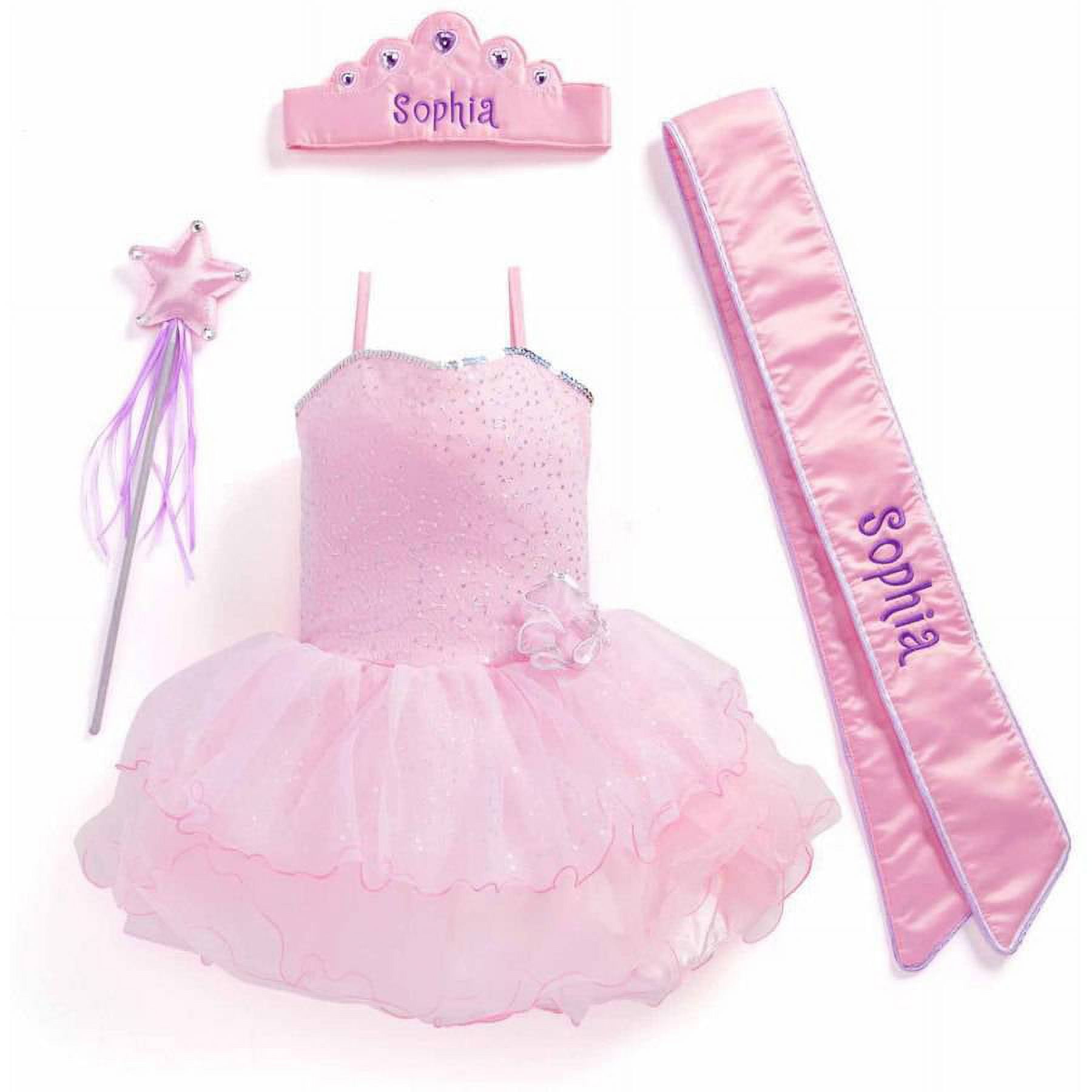 Personalized Princess Dress and Sash, Tiara, Wand Set - Walmart.com
