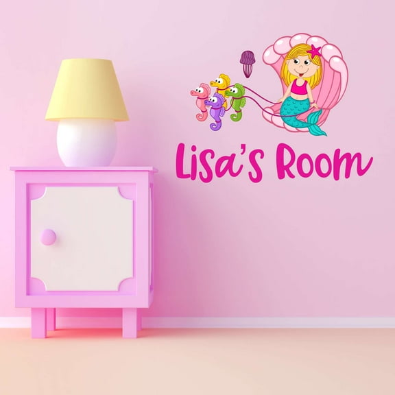 Colorful Fish Dream Big Little Mermaid Half Shell Seahorse Sled ...