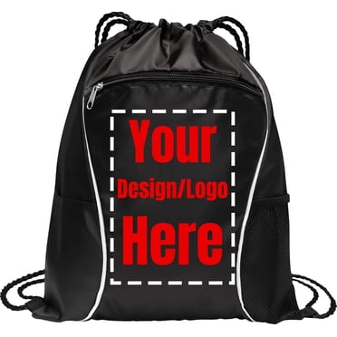 Personalized Drawstring Bag - Her Initial - 100% Cotton - Walmart.com