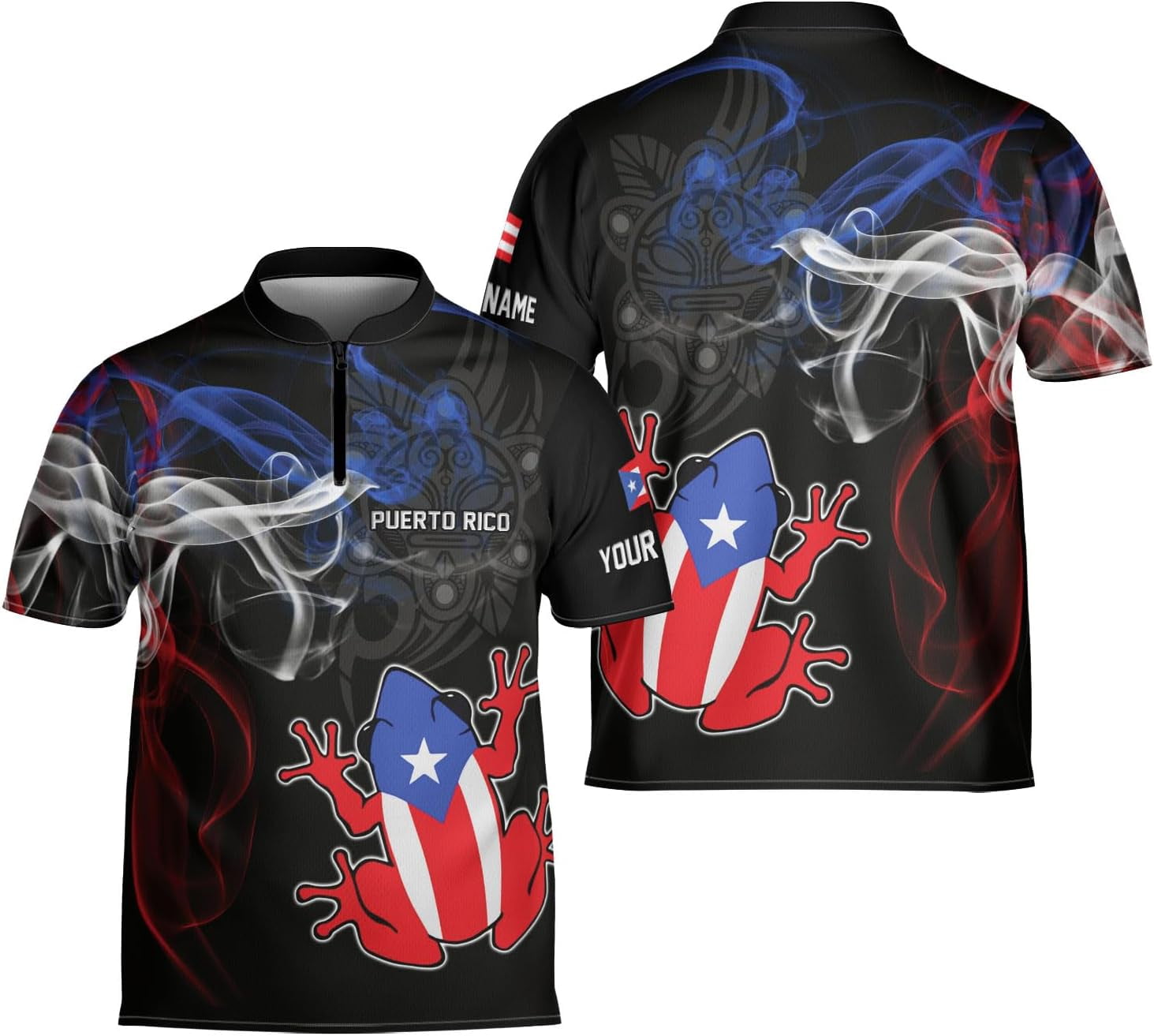 Personalized Puerto Rico AOP Bowling Jersey Puerto Rico Shirt 3D Puerto ...