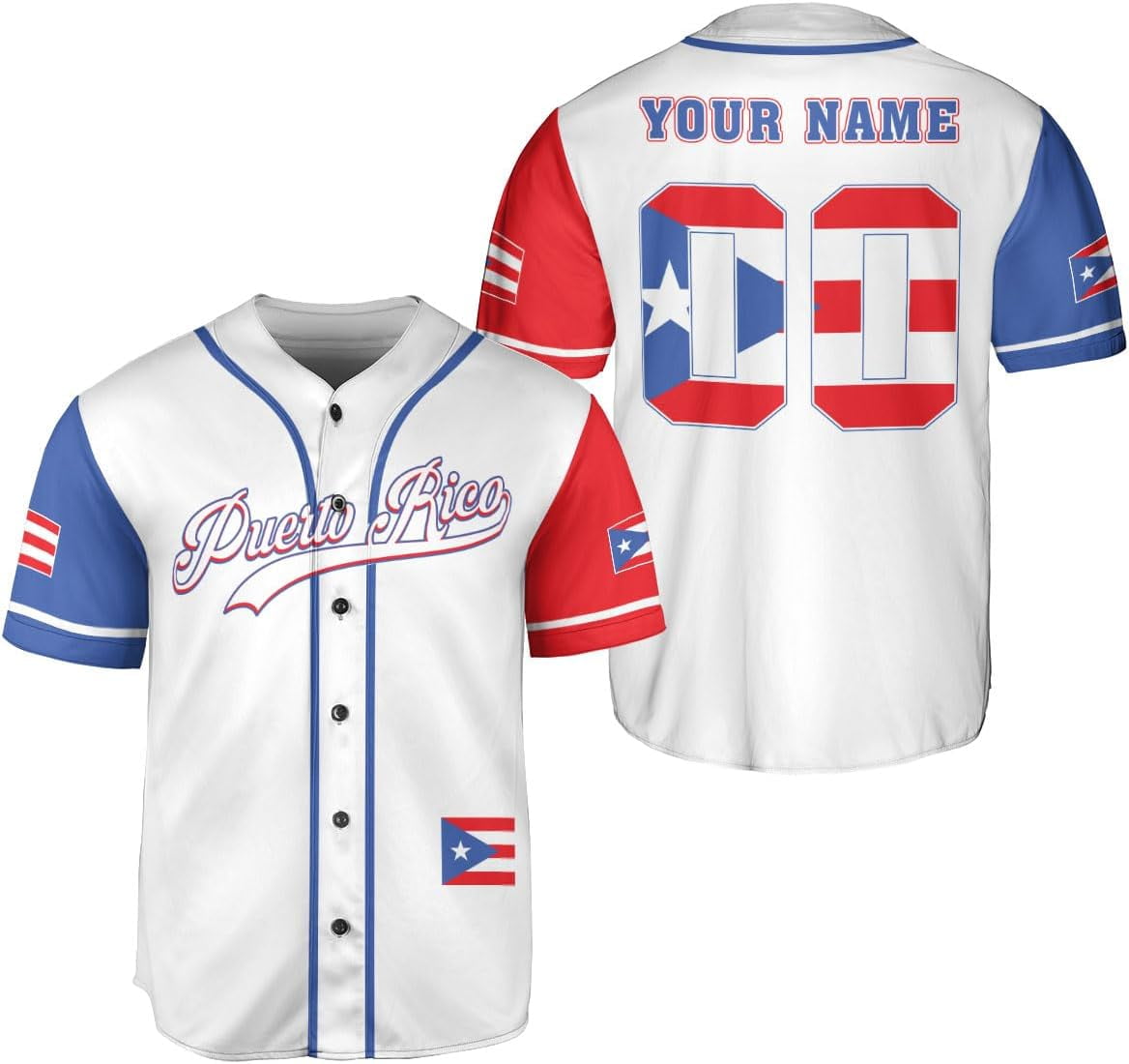 Personalized Puerto Rico Baseball Shirt Customized Puerto Rican ...