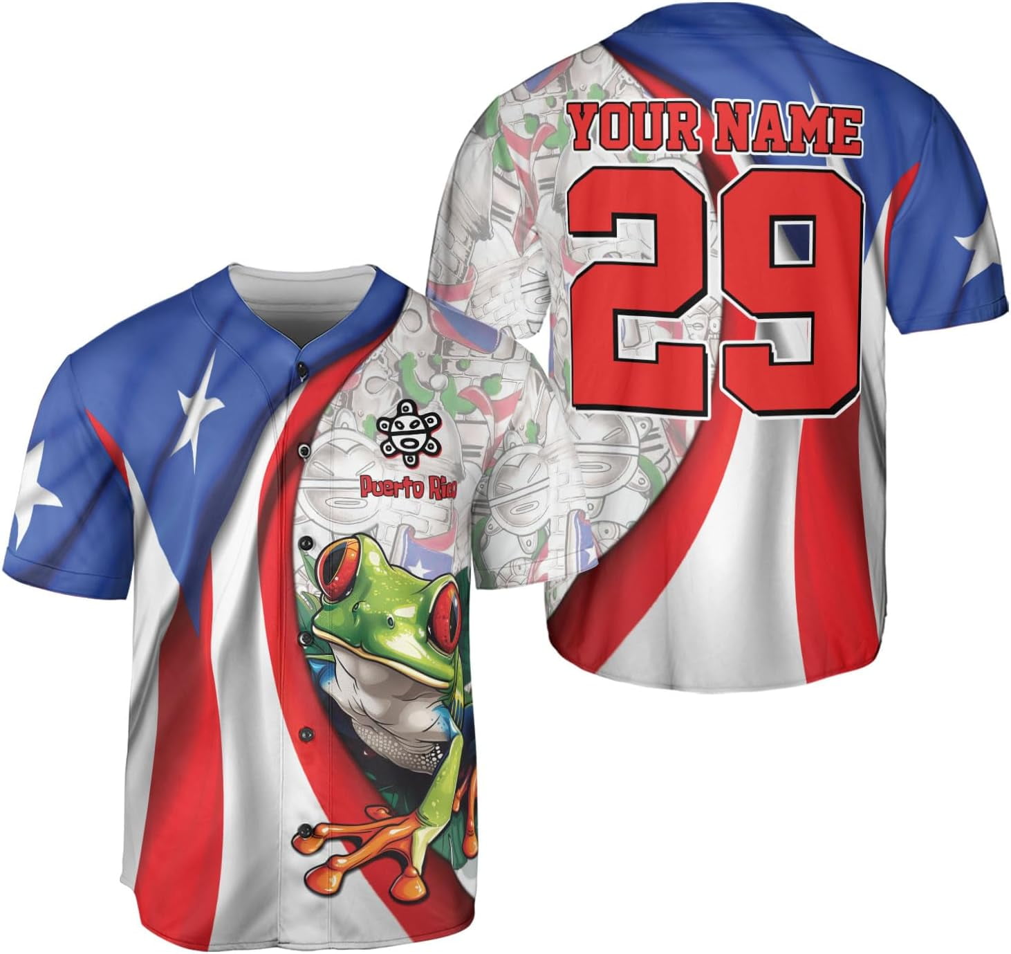 Personalized Puerto Rico Baseball Shirt,Customized Team Name Puerto ...