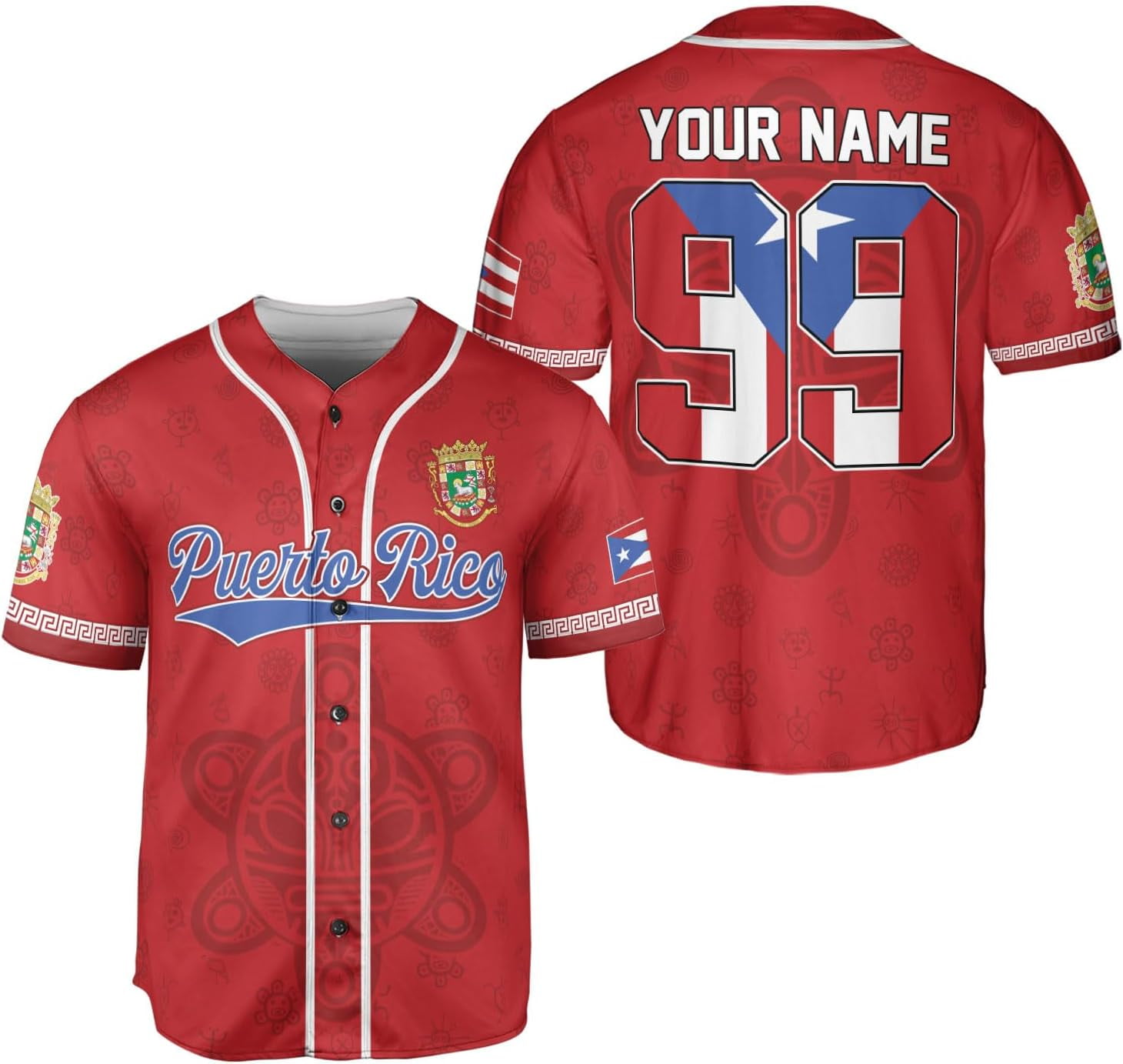 Personalized Puerto Rico Baseball Shirt,Customized Team Name Puerto ...