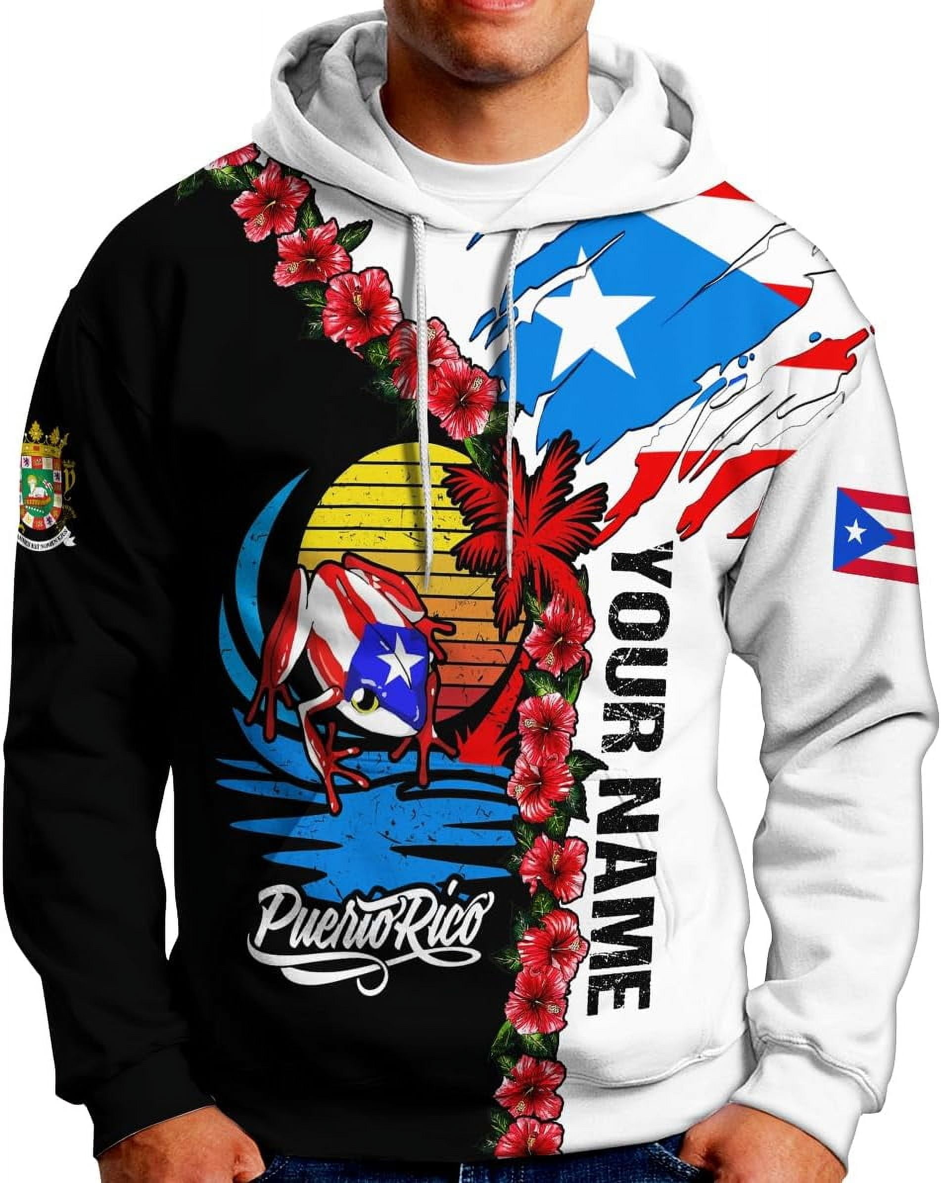 Personalized Puerto Rico Shirts, Puerto Rican Pride Flag Tshirt Hoodie ...