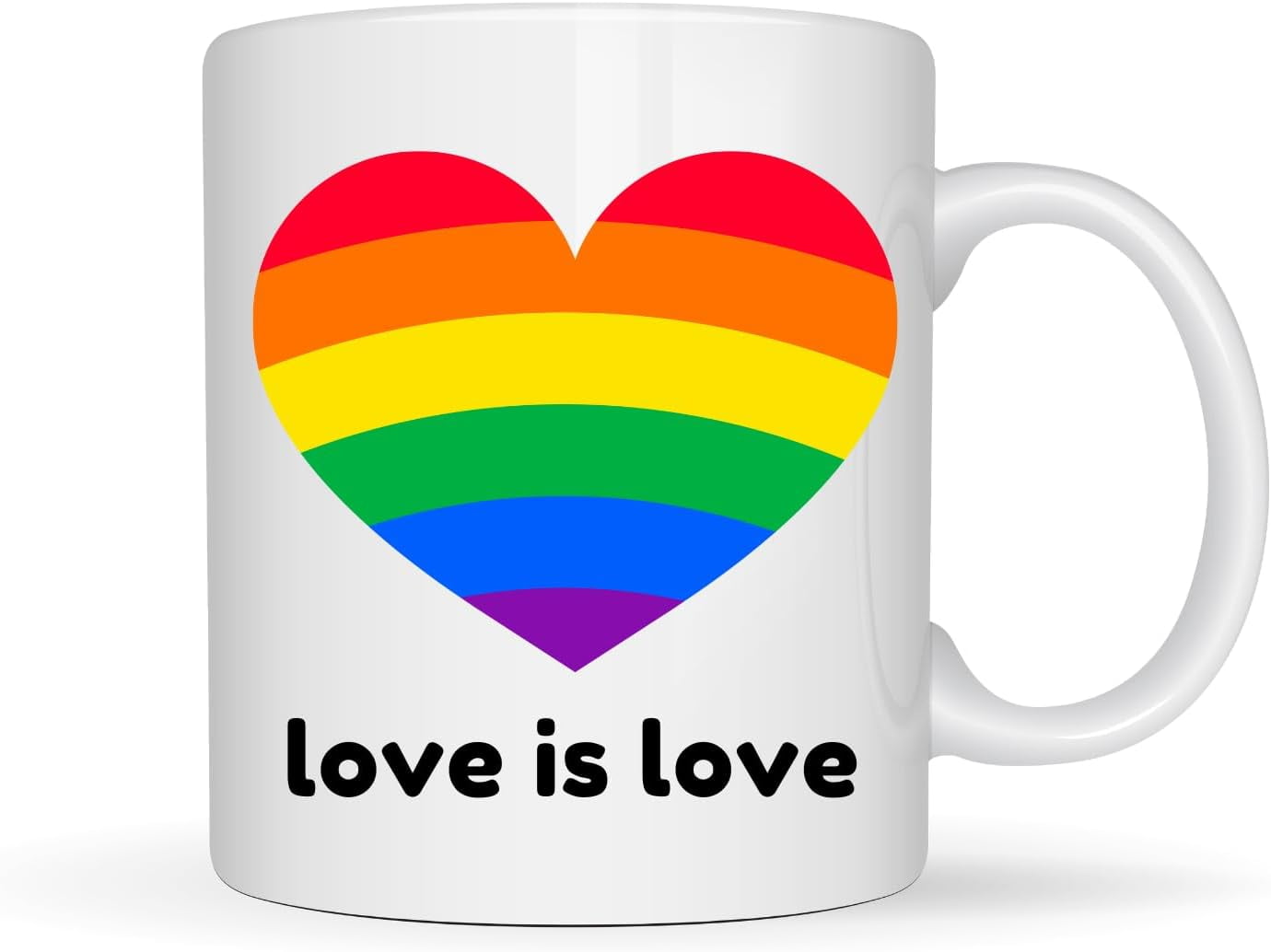Personalized Rainbow LGBT Mug - Custom Pride Coffee Cup with Name ...