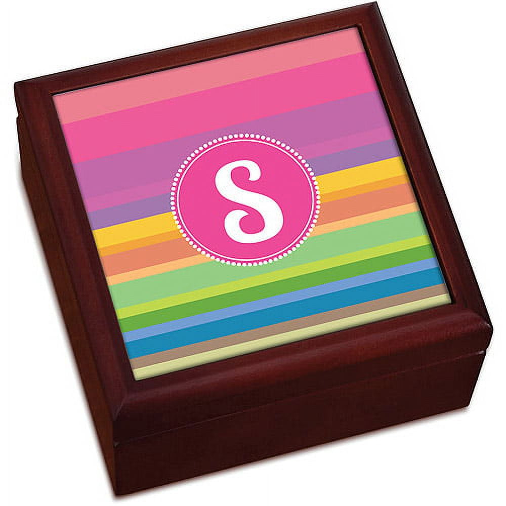 Personalized Rainbow Stripes Stripes Keepsake Box - Walmart.com