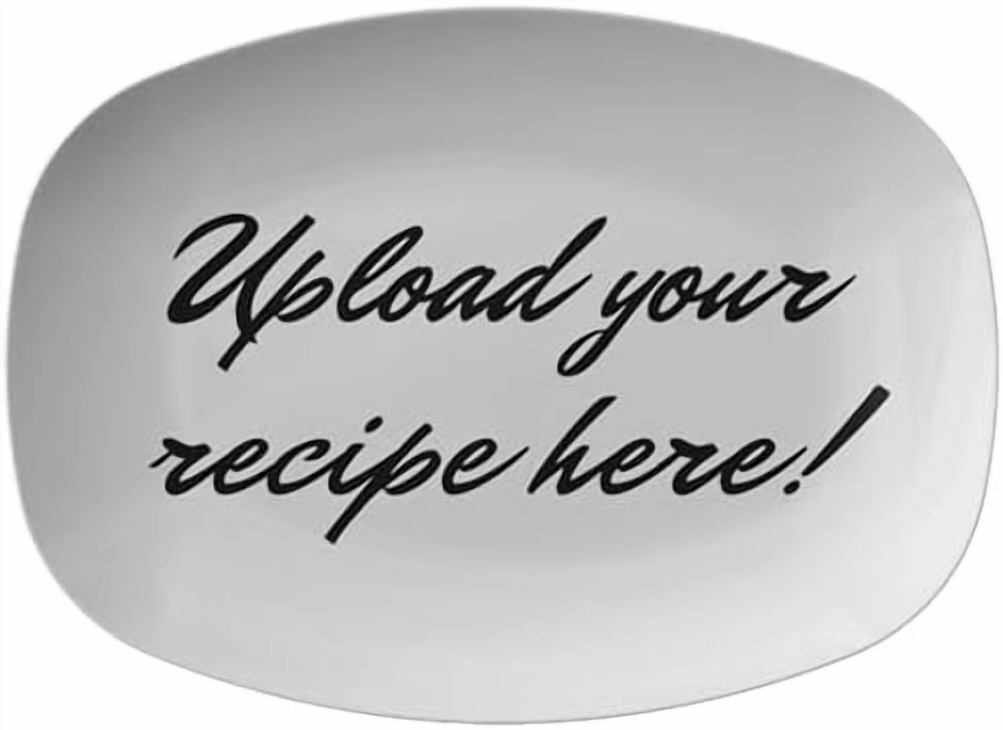 Personalized Recipe on Serving Platter Kitchen Home Decorations ...