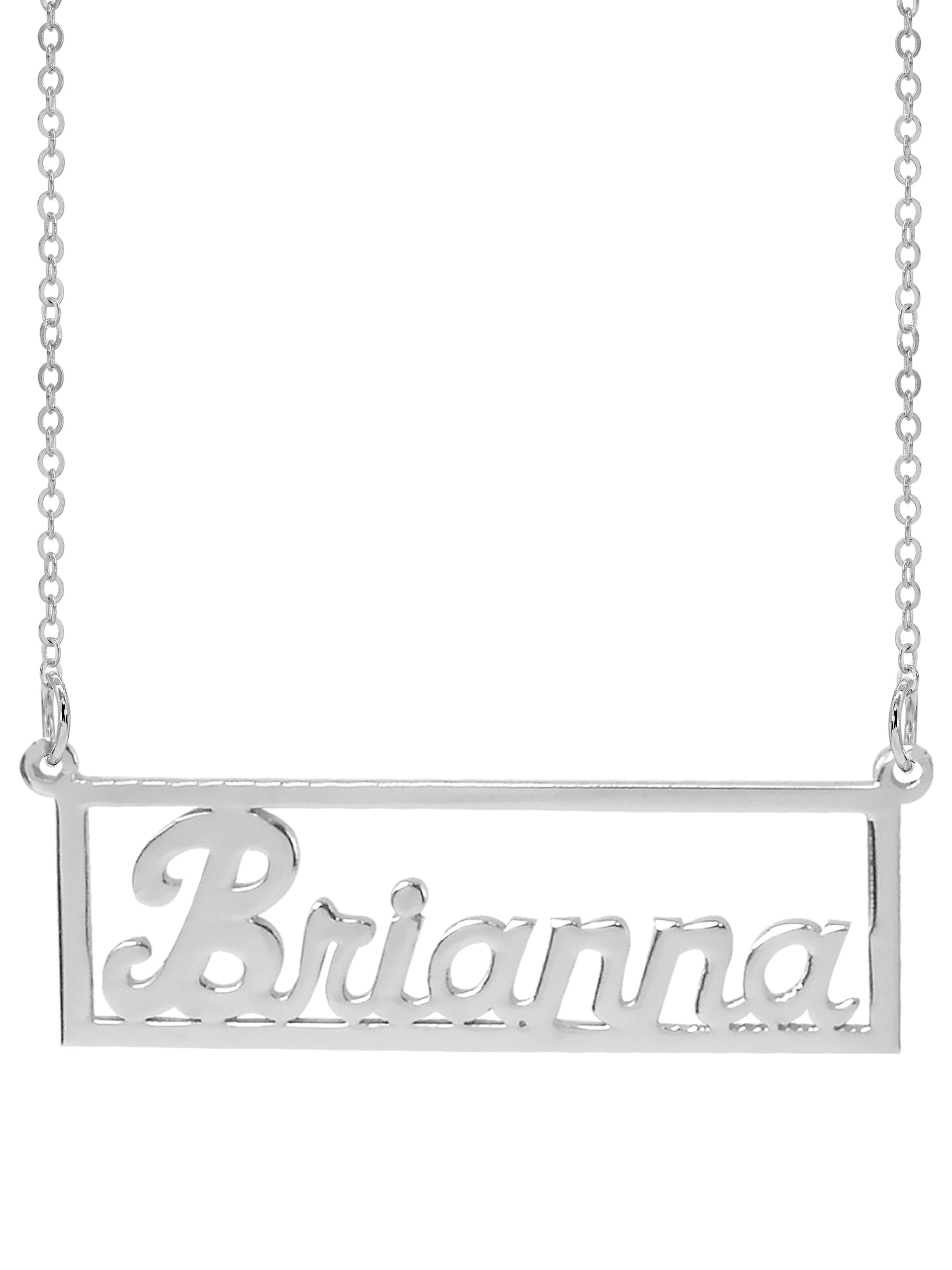 Personalized Rectangle Bar Name Necklace - Walmart.com