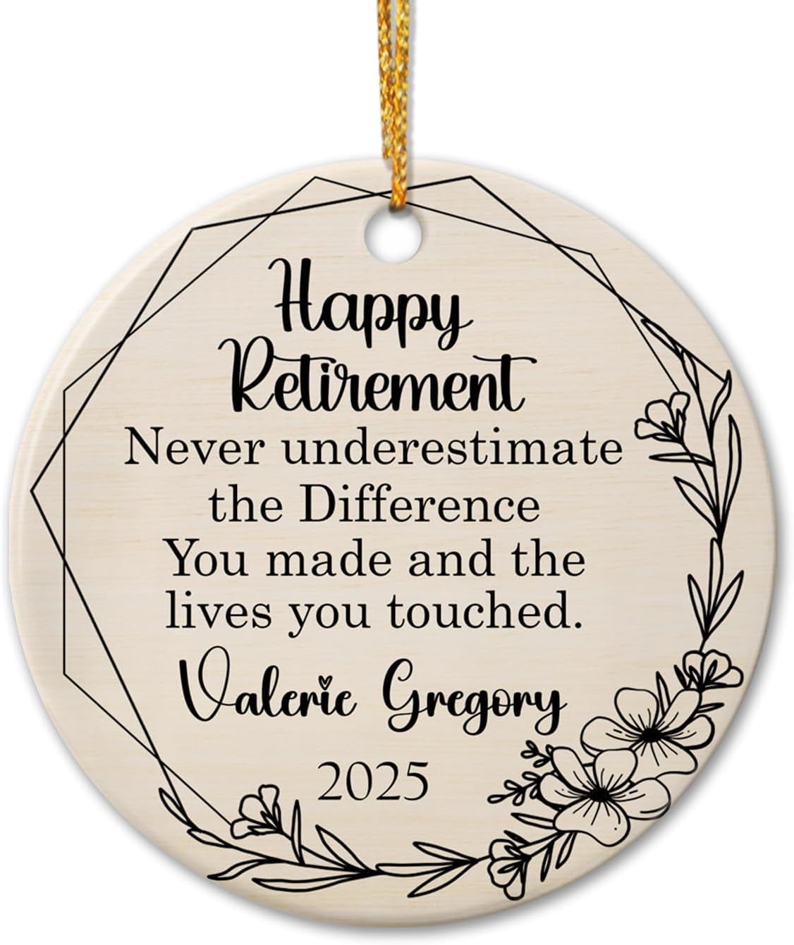 Personalized Retired Ceramic Ornament Gift for Grandparents, Never ...