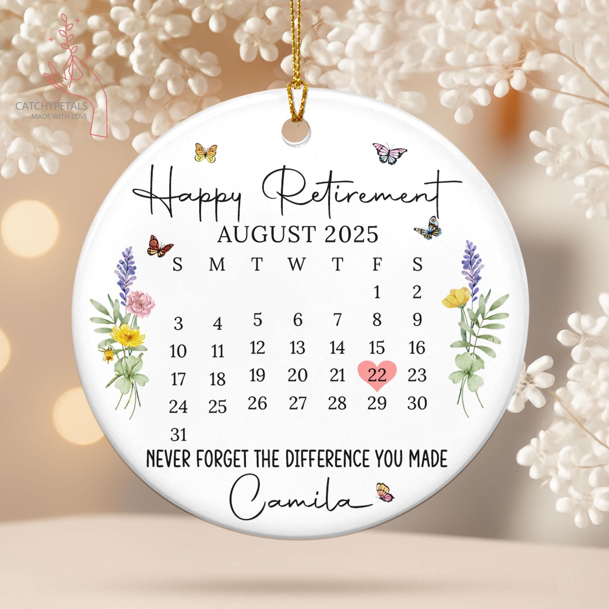 Personalized Retirement Ornament, Retired Ornament,Retirement Gift ...