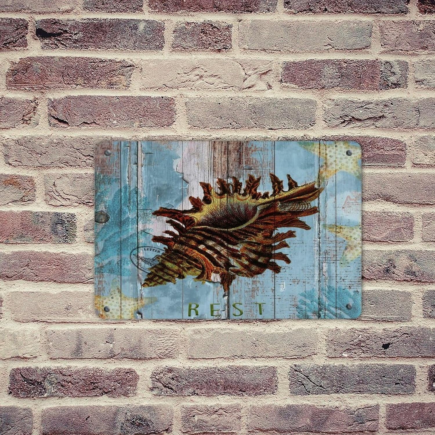 Personalized Retro Metal Metal Sign Nautical Beach Ocean Theme ...