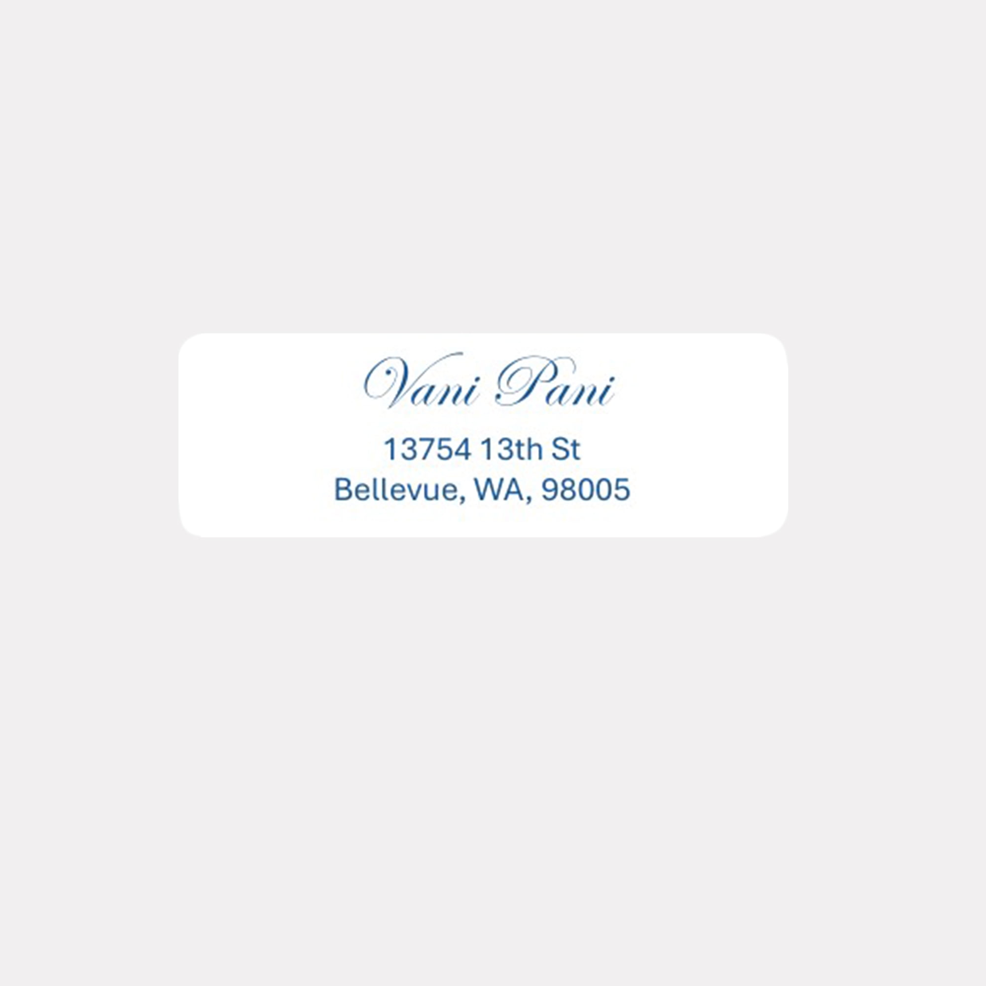 Personalized Return Address Labels - Address Labels on Sheets, return ...