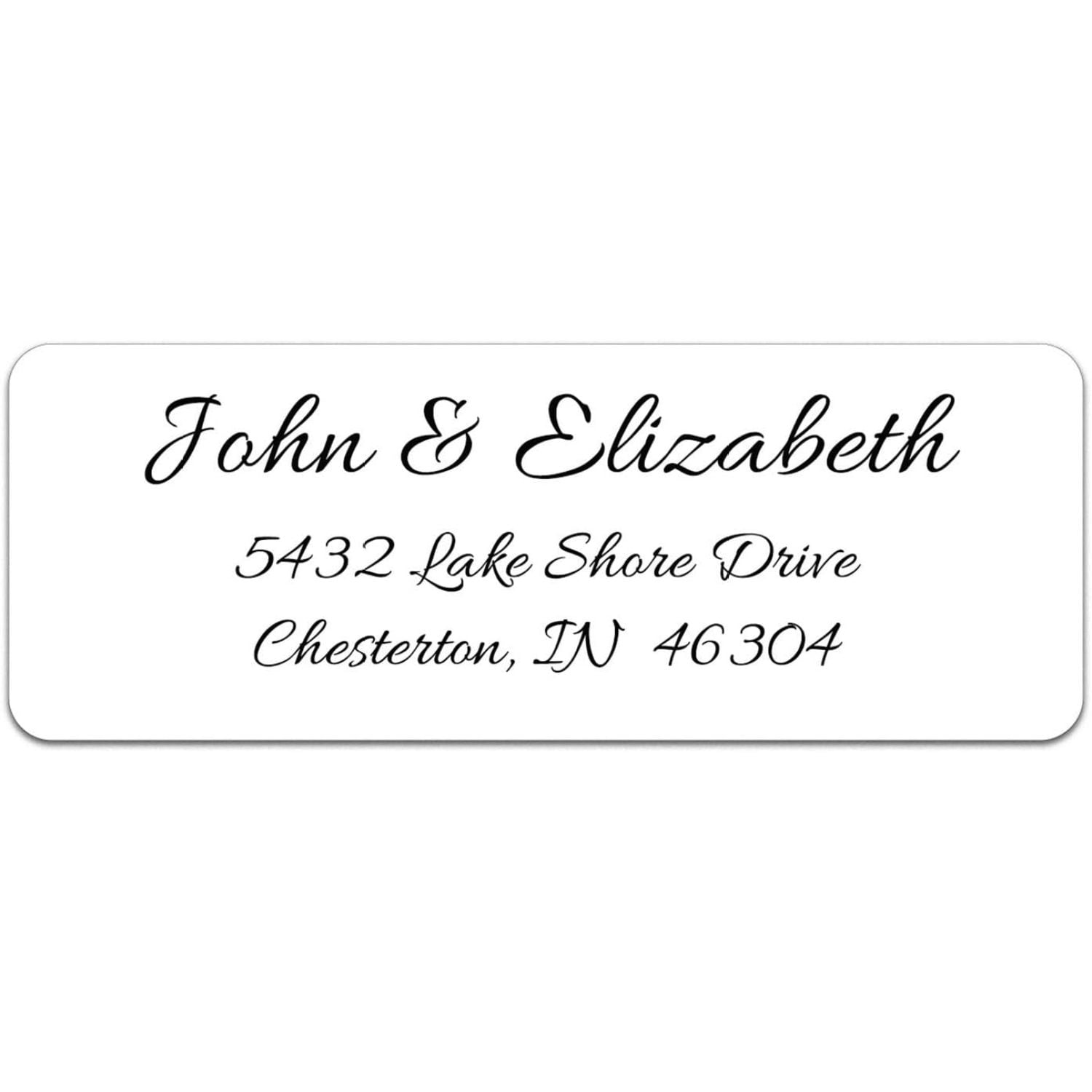 Personalized Return Address Labels - Simple Unique Design - Available in White, Clear, Kraft ...