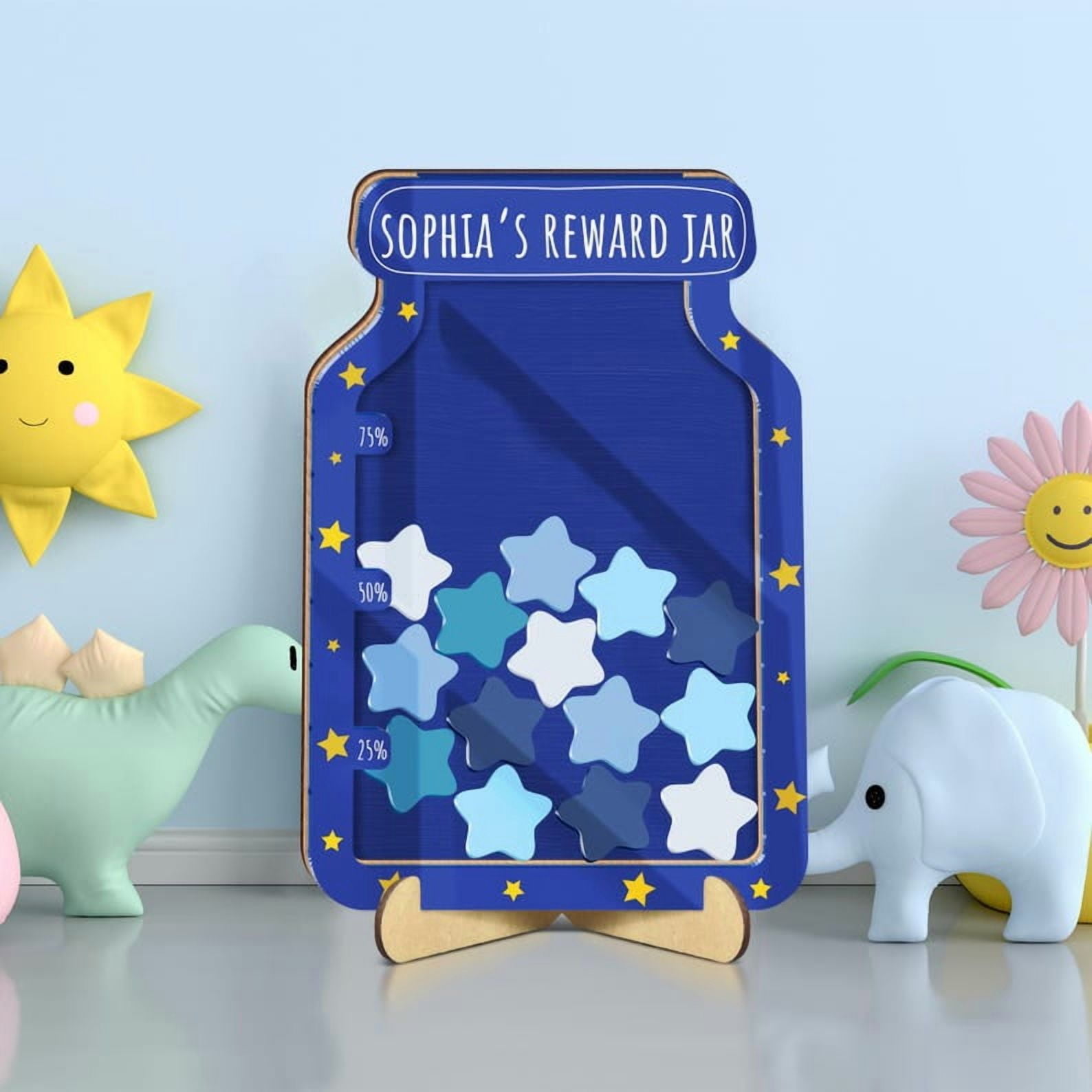 Personalized Reward Jar for Kids, Magnetic Behavior Incentive Chart ...