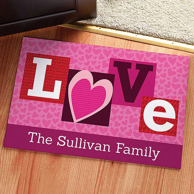 Personalized Robin Zingone LOVE Doormat - Walmart.com