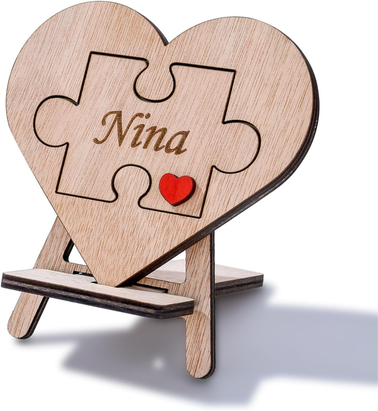 Personalized Romantic Gifts for Her - Wooden Heart Shaped Plaque ...