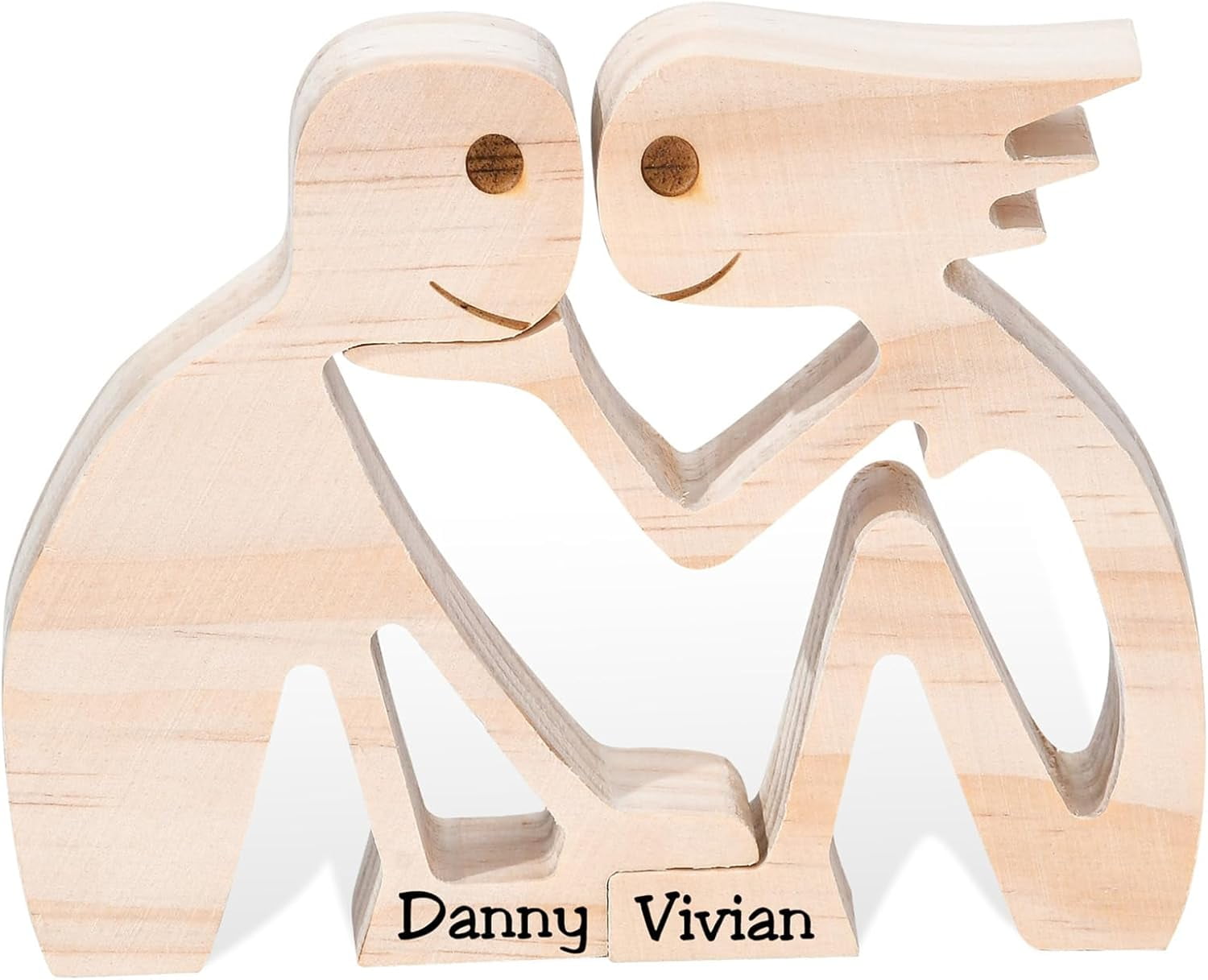 Personalized Romantic Gifts for Her - Wooden Heart Shaped Plaque ...